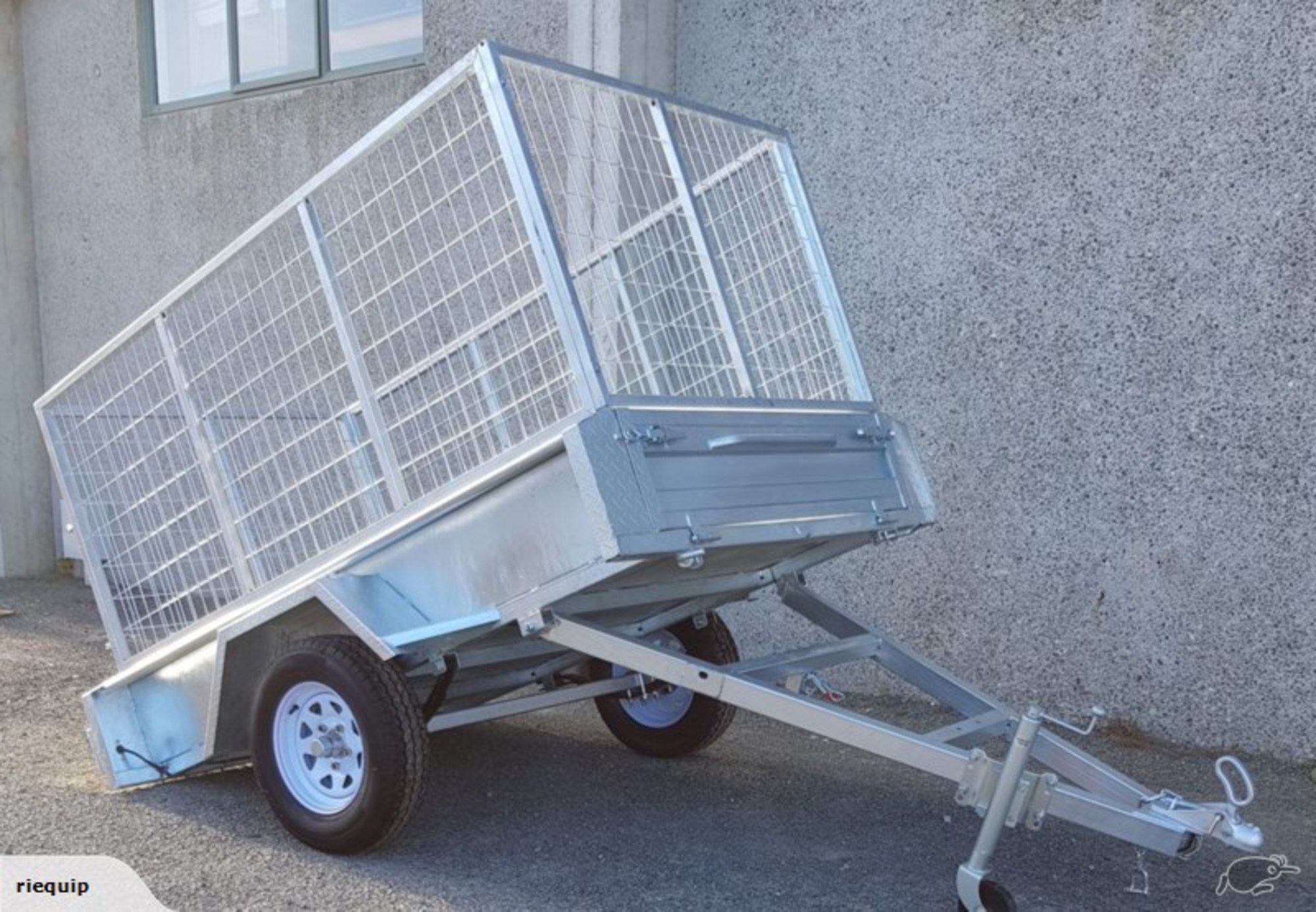 Safari 7x4 Single Axle Box Trailer Incl 900mm Cage - Safari Trailers