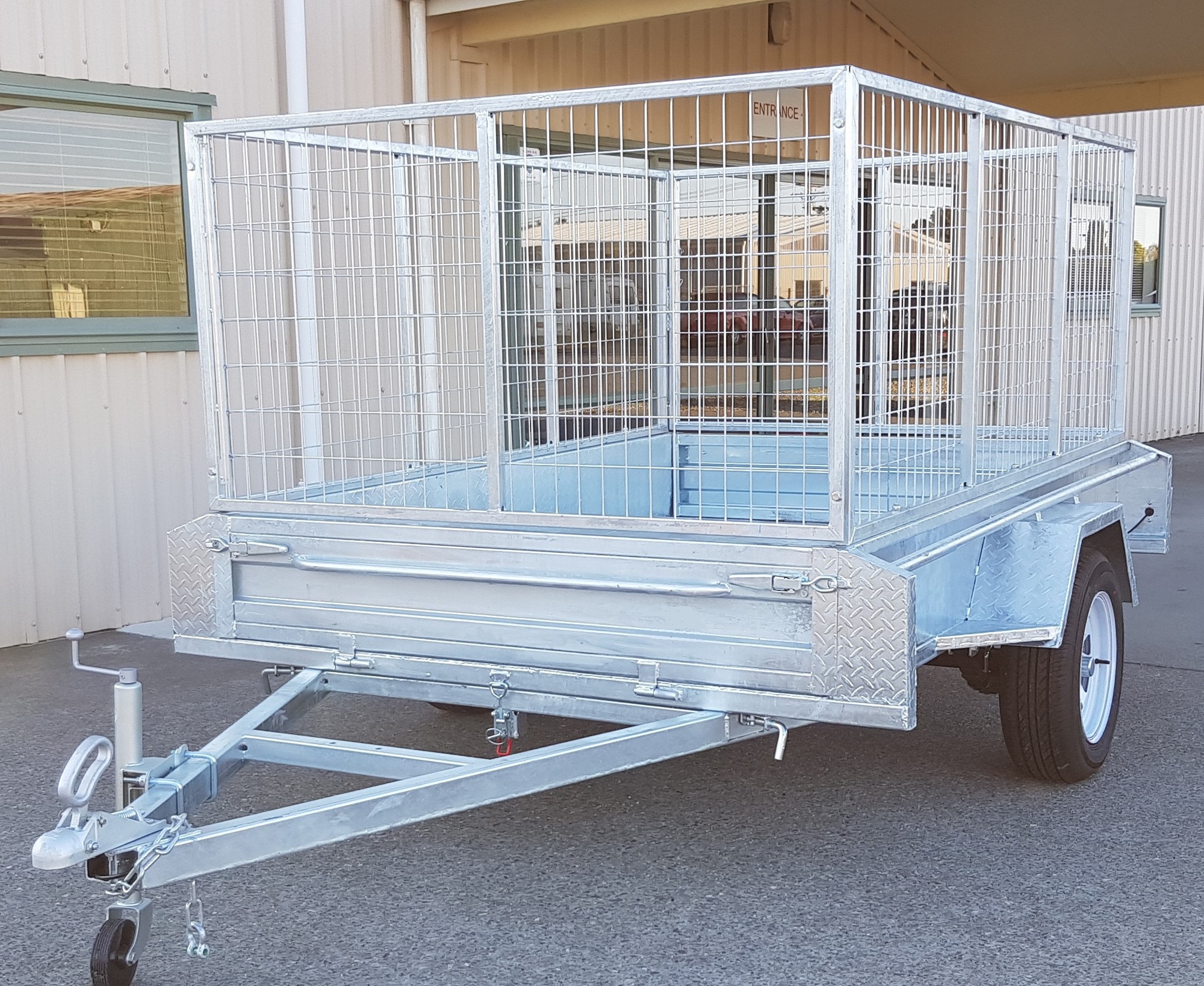 Safari 8x5 Single Axle Box Trailer Incl 900mm Cage - Safari Trailers